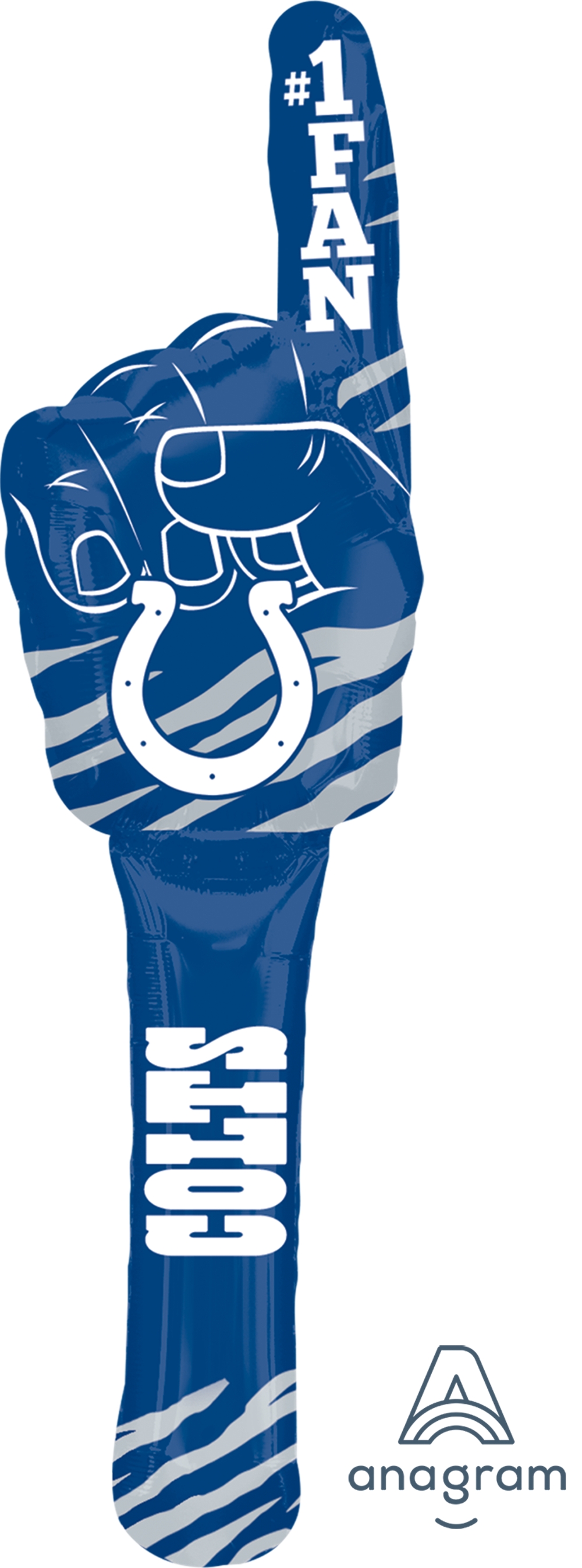 30" NFL Football Airfill Only Colts NFL Team Spirit Stick Balloon ...