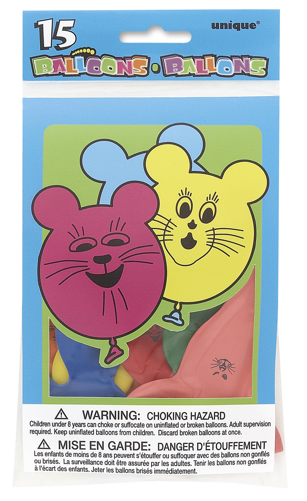 15 Pack Mouse Balloons Assorted | Bargain Balloons - Mylar Balloons and ...